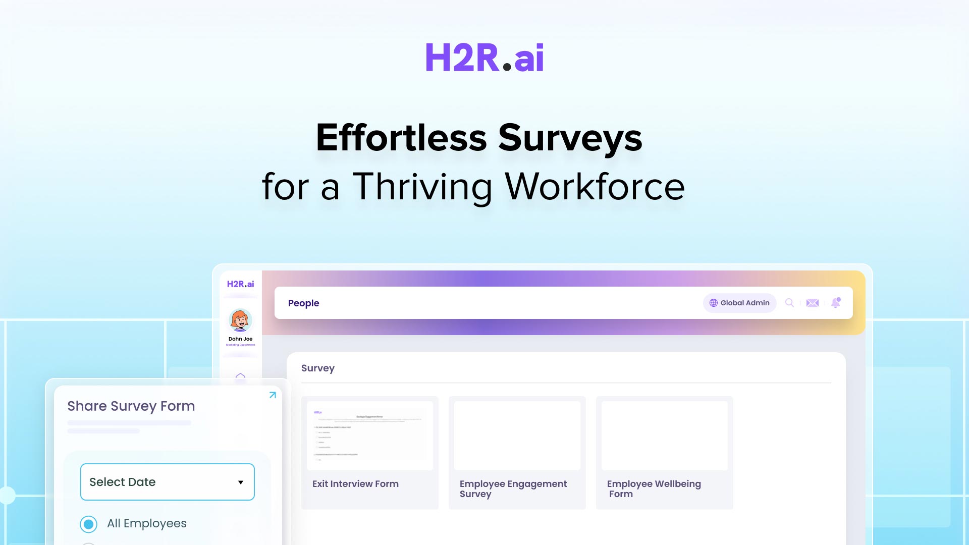 Employee Survey & Engagement Tool | H2R.ai Surveys